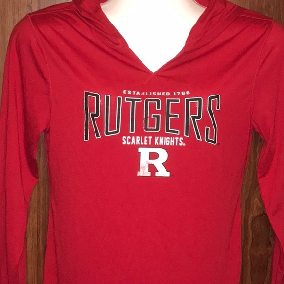 Campus Heritage | Tops | Rutgers Hoded Shirt Sz Xl Nwot | Poshmark